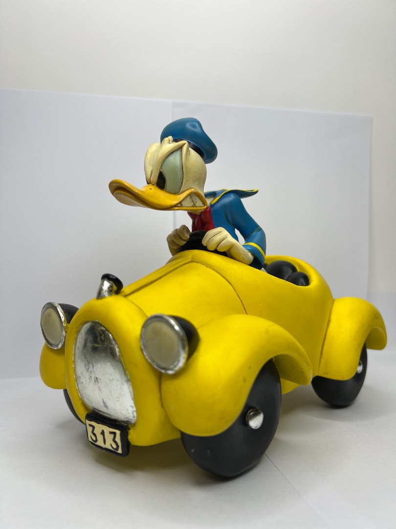 Disney Resort Donald Duck Drive Angrily Yellow Car Ceramic Vintage 1990 ...