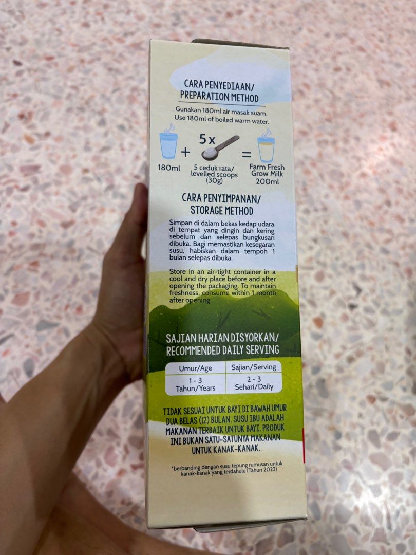Farmfresh Grow Baby Susu Formula, Babies & Kids, Nursing & Feeding ...