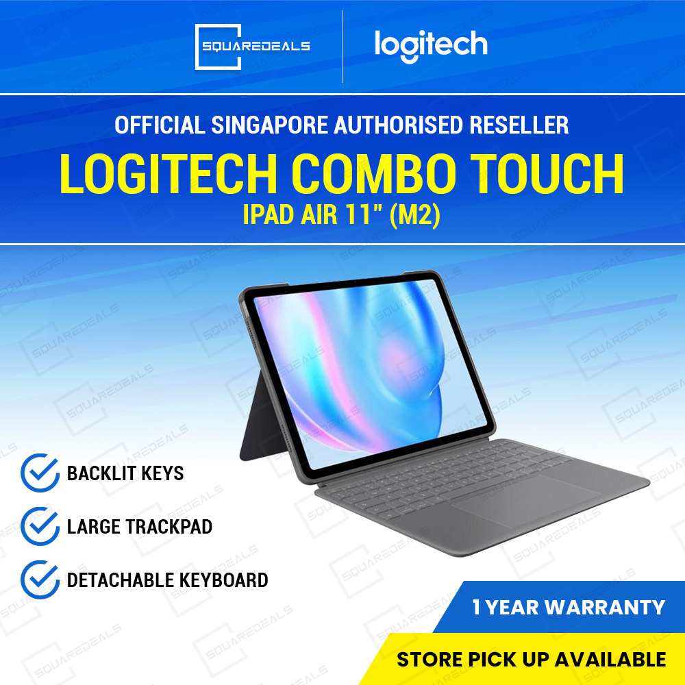 Logitech Combo Touch iPad Air 11" M2 iPad Air 4 5 Detachable Touchpad ...