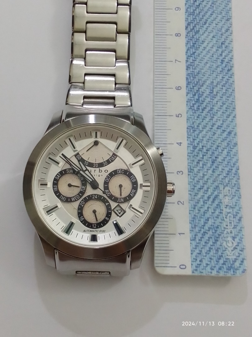 Furbo Automatic Watch with Power Reserve Indicator + Triple Calendar ...