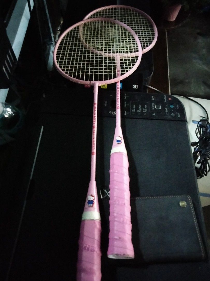 Hello Kitty Badminton Racket, Sports Equipment, Sports & Games, Racket ...
