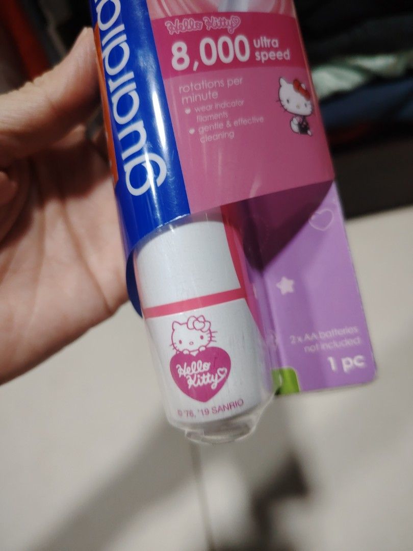Hello Kitty Max Power Plus Toothbrush (plus 1 free refill), Beauty ...