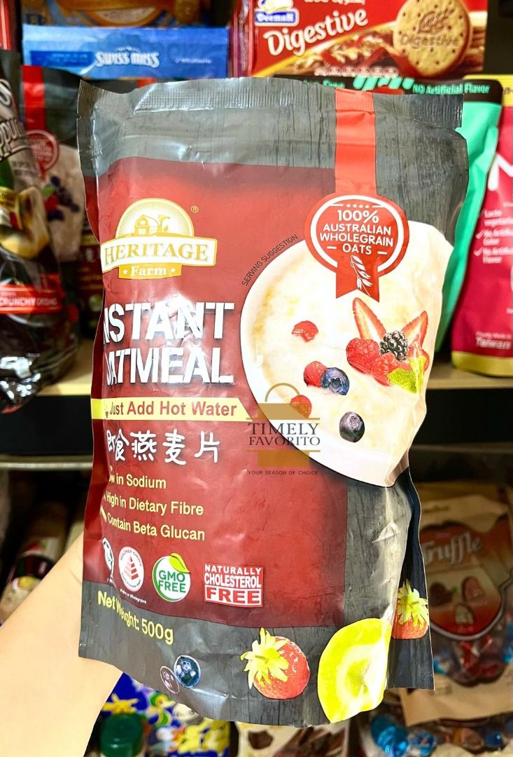 Heritage Quick Cook/Instant Oatmeal Outmeal 500g (Berries/Strawberry ...