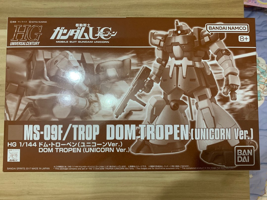 HGUC HG DOM TROPEN(UNICORN Ver.) MS-09F / TROP PB GUNDAM UC, 興趣及遊戲, 玩具 & 遊戲類 - Carousell