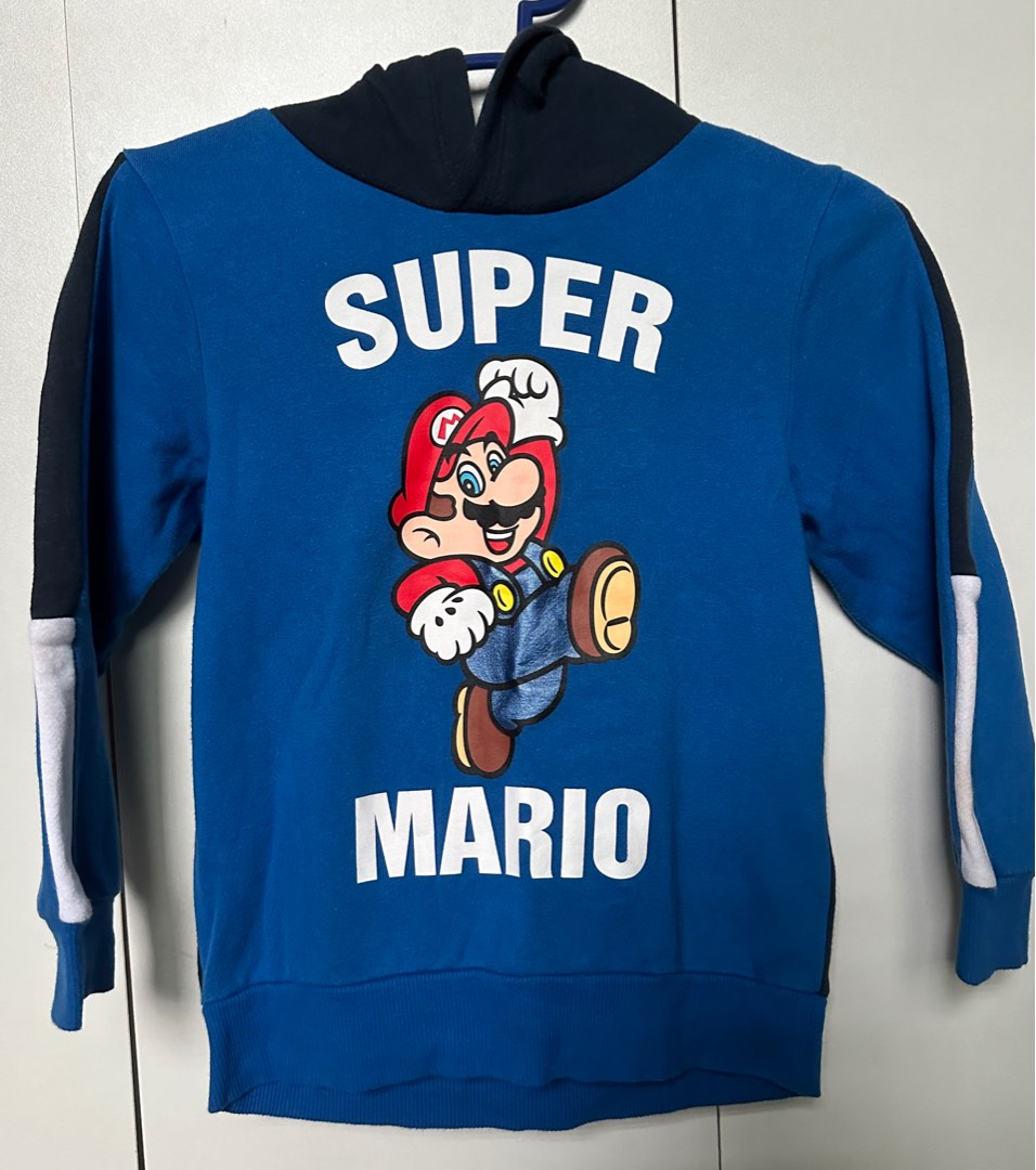 H&M Super Mario Hoodie 6-7yo, Babies & Kids, Babies & Kids Fashion on ...