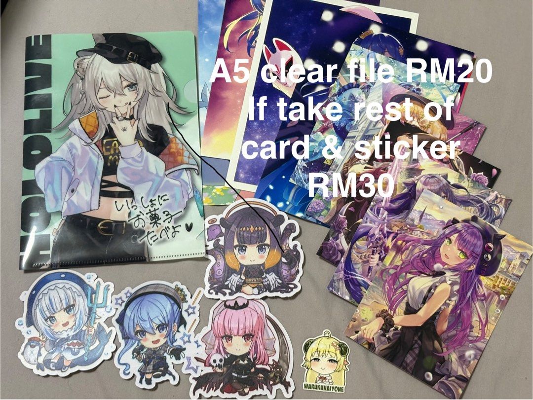 Hololive Botan A5 file, Hobbies & Toys, Books & Magazines, Comics & Manga on Carousell