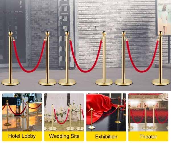 Hotel Rope Queue Line Stanchion Post/Crowd Control Stand, Everything ...