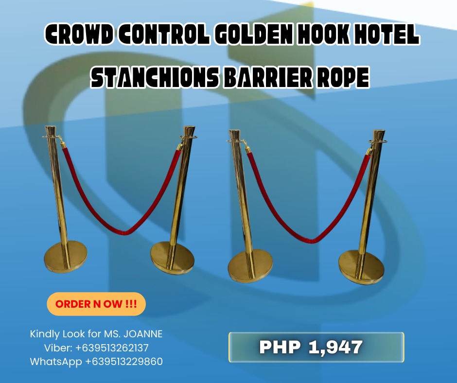 Hotel Rope Queue Line Stanchion Post/Crowd Control Stand, Everything ...