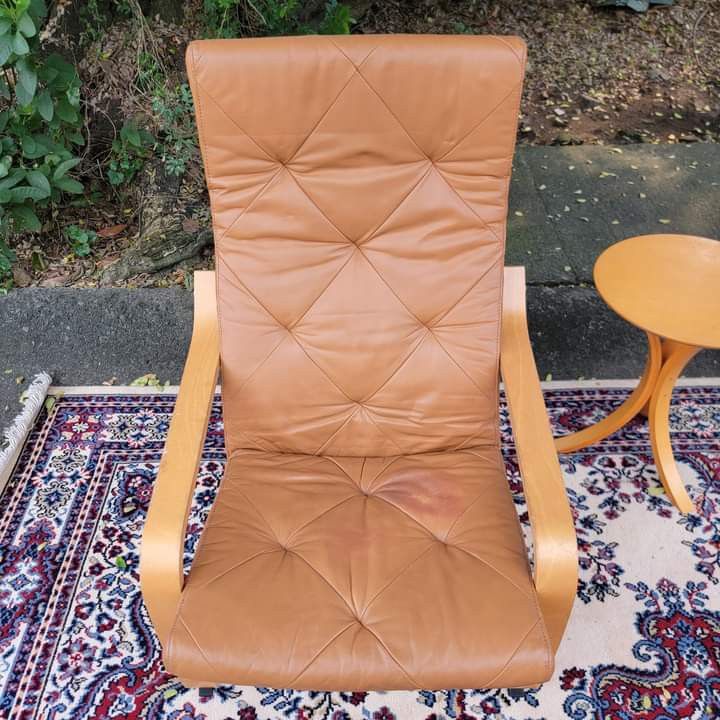 Ikea Poang Tan armchair, Furniture & Home Living, Furniture, Chairs on ...