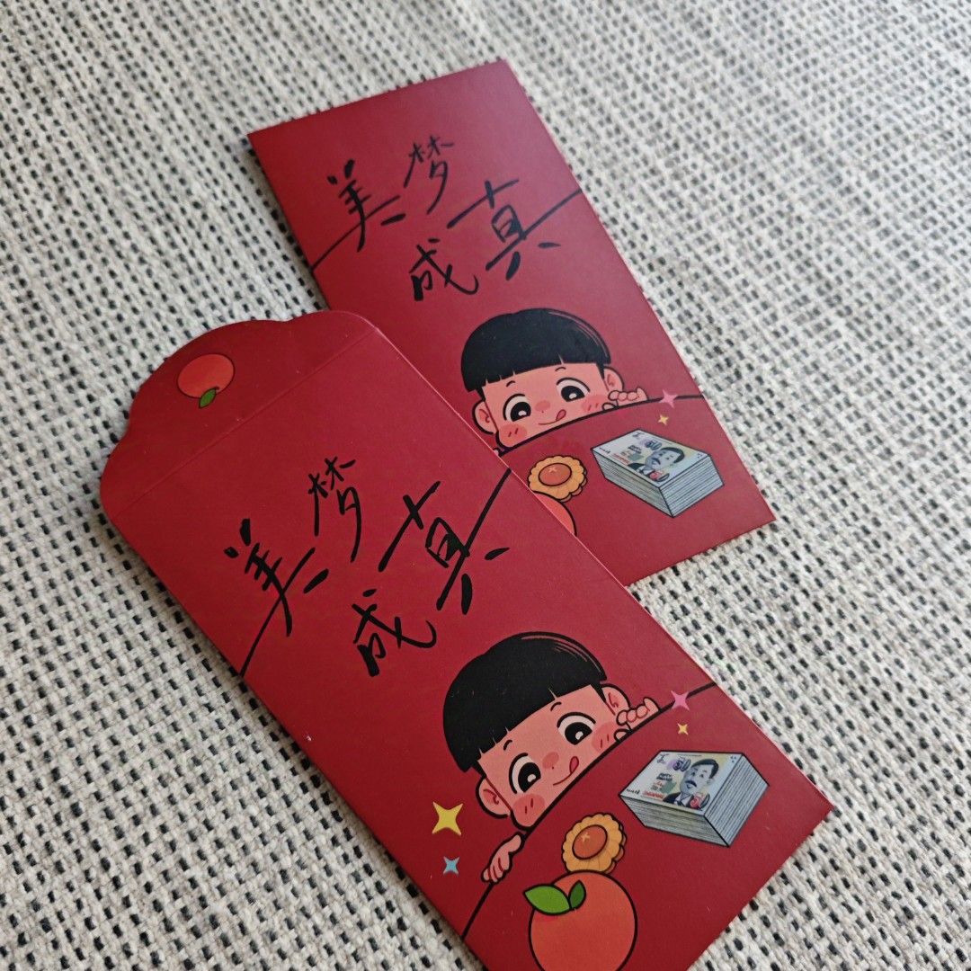 INSTOCKS 10 pcs Wishes Come True Red packet / Angbao / Angpao / CNY ...