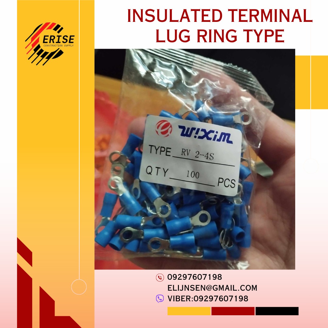Insulated Terminal Lug Ring Type, Commercial & Industrial, Construction ...