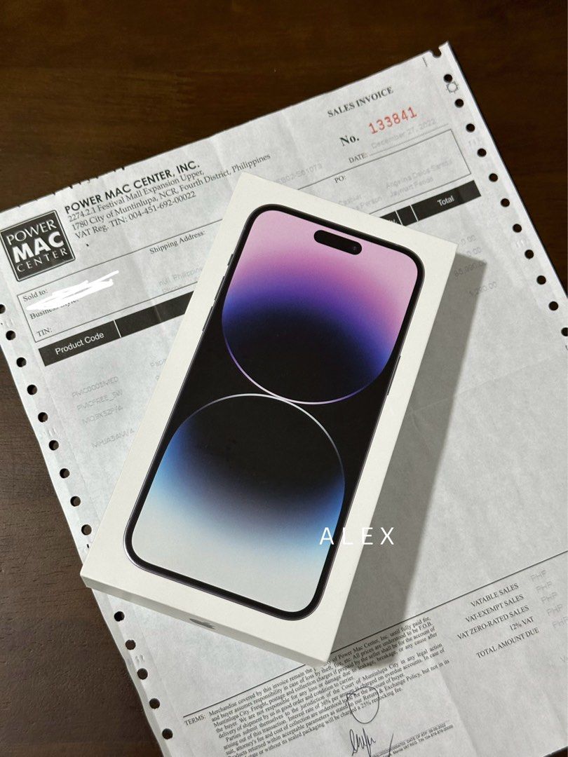 iPhone 14 Pro Max 256 GB Factory Unlocked with receipt from Powermac ...