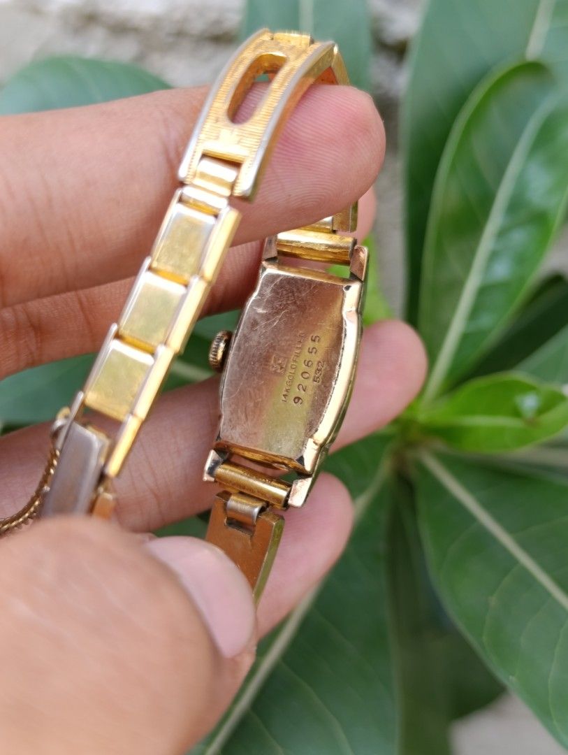Jam Tangan Vintage Seiko Tank Art Deco 14K Gold Filled Full Original ...