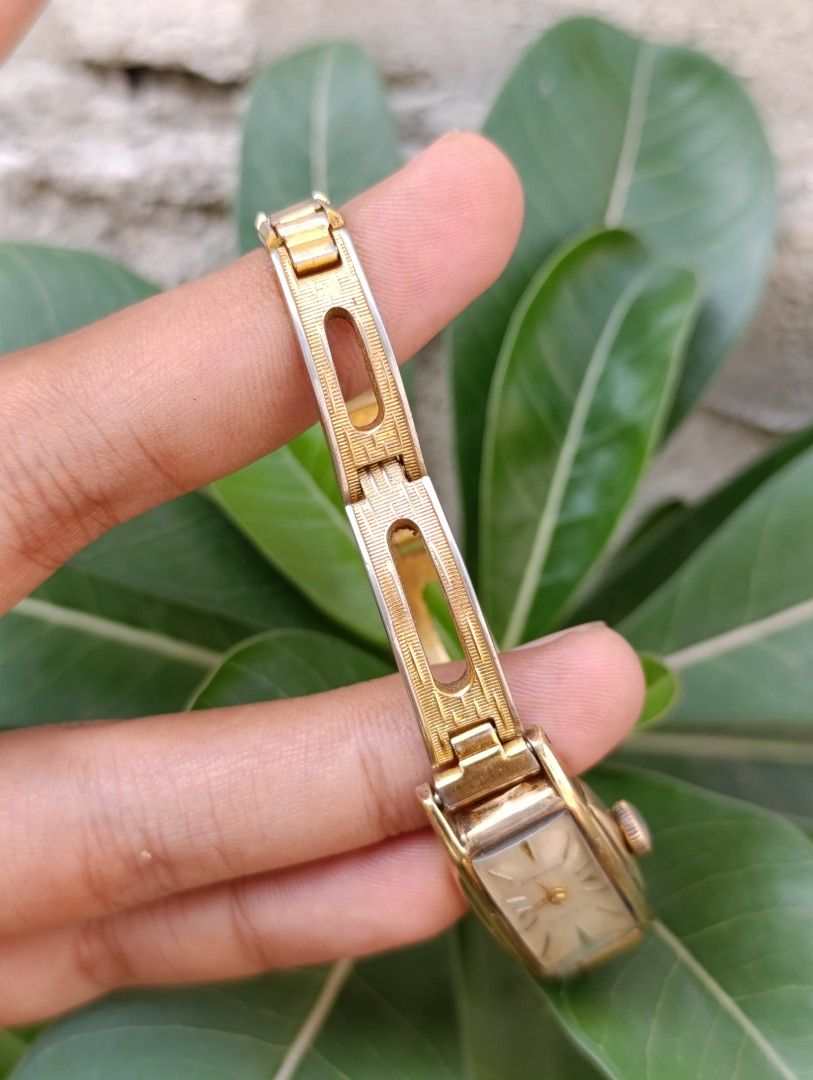 Jam Tangan Vintage Seiko Tank Art Deco 14K Gold Filled Full Original ...