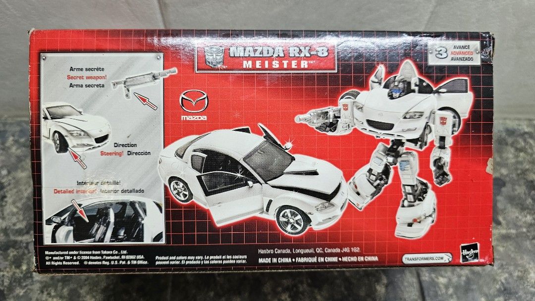 JAZZ MEISTER MAZDA RX-8 - 2004 Hasbro Transformers Alternators Series ...