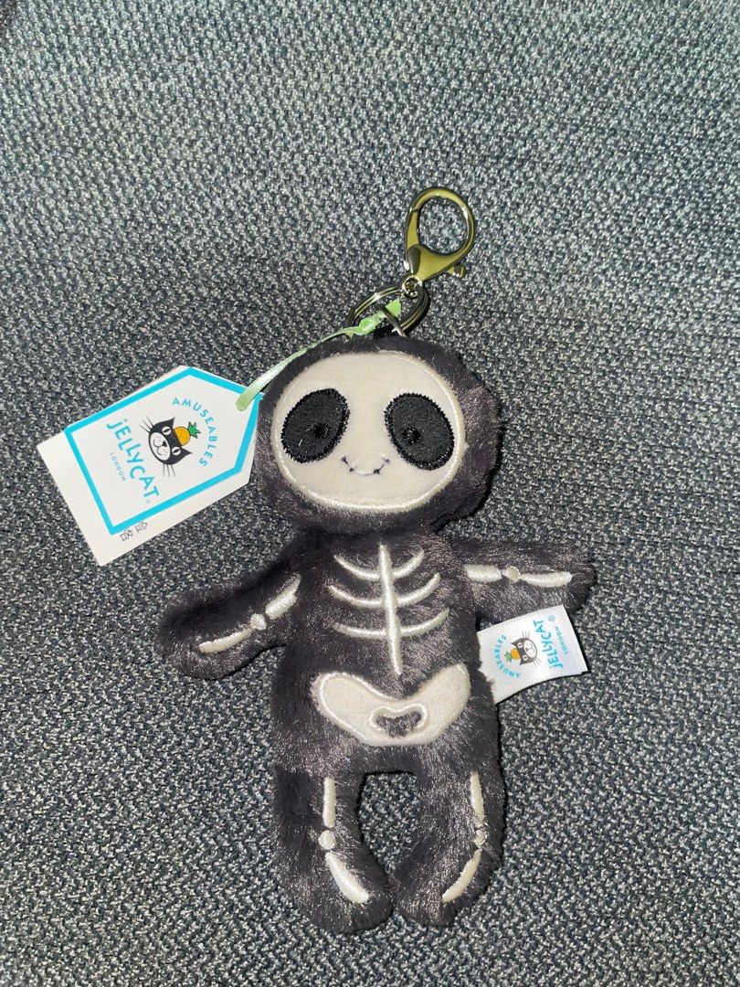 Jellycat Skeleton Bob Bag Charm, Announcements on Carousell