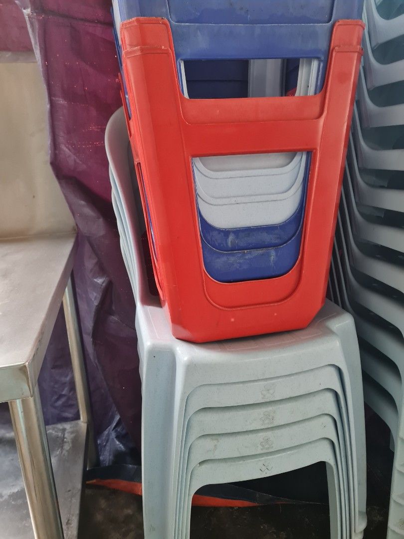 kerusi meja plastik tebal / Kerusi meja plastik niaga / hard plastic ...