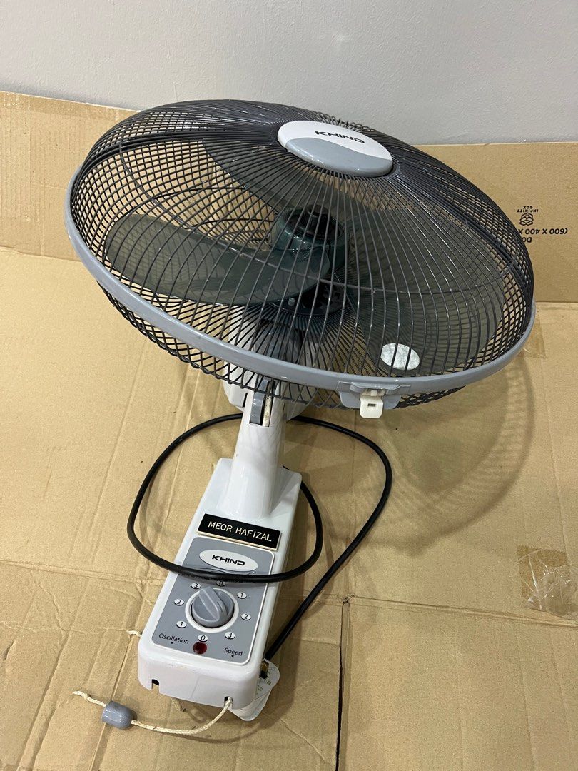 KHIND Wall Fan WF1602, Furniture & Home Living, Lighting & Fans, Fans on Carousell
