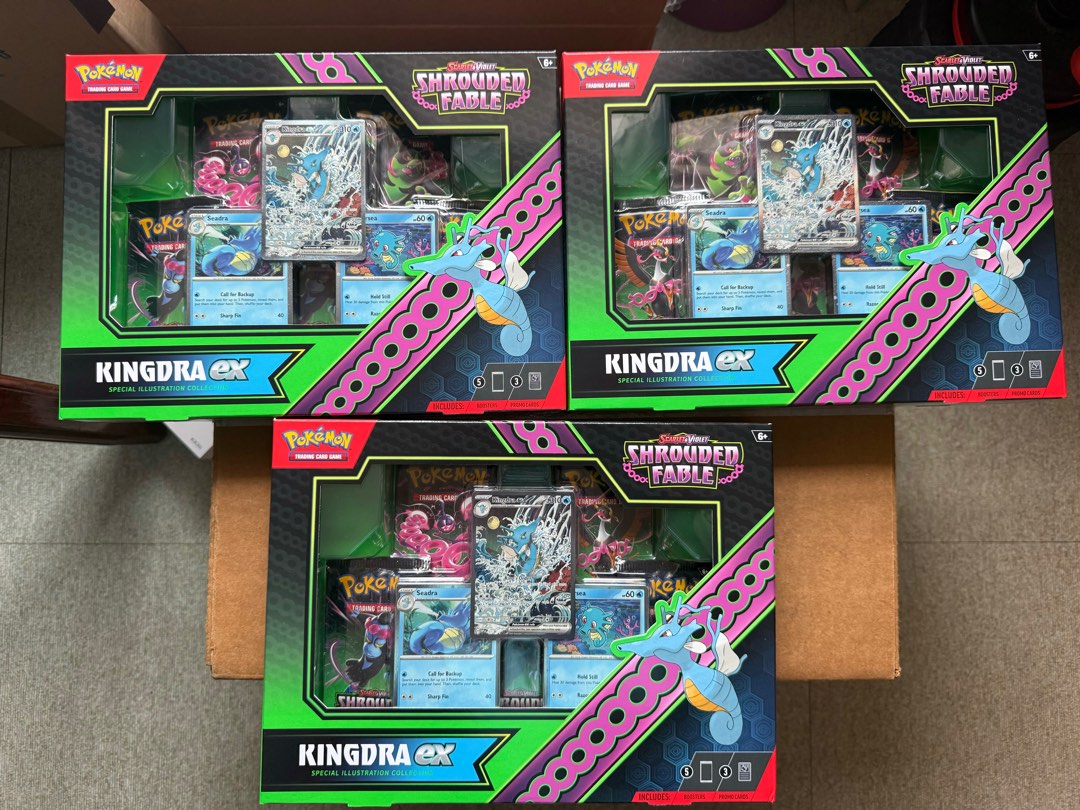 Kingdra ex box pokemon box, Hobbies & Toys, Toys & Games on Carousell
