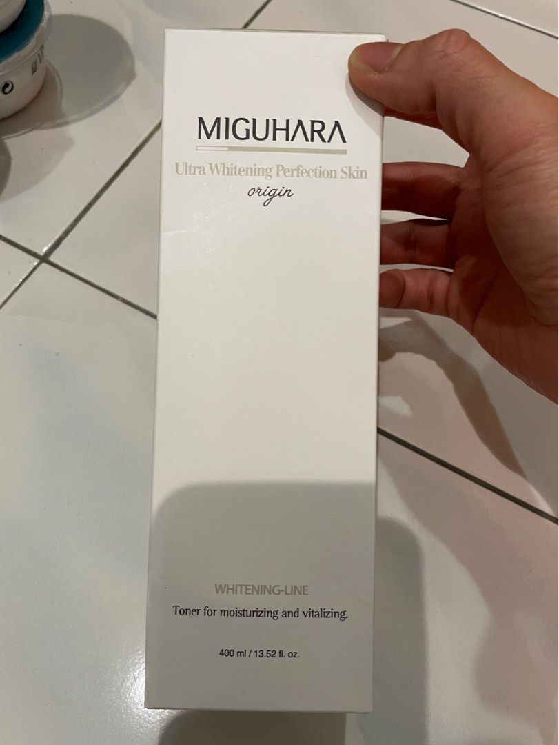 Korea MIGUHARA Ultra Whitening Perfection Skin Origin Toner 400ml, Beauty & Personal Care, Face ...