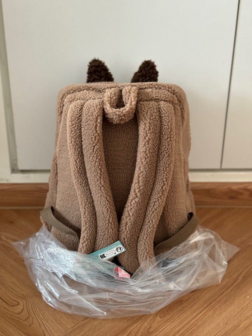 Labubu Berber Fleece Backpack, Women's Fashion, Bags & Wallets ...