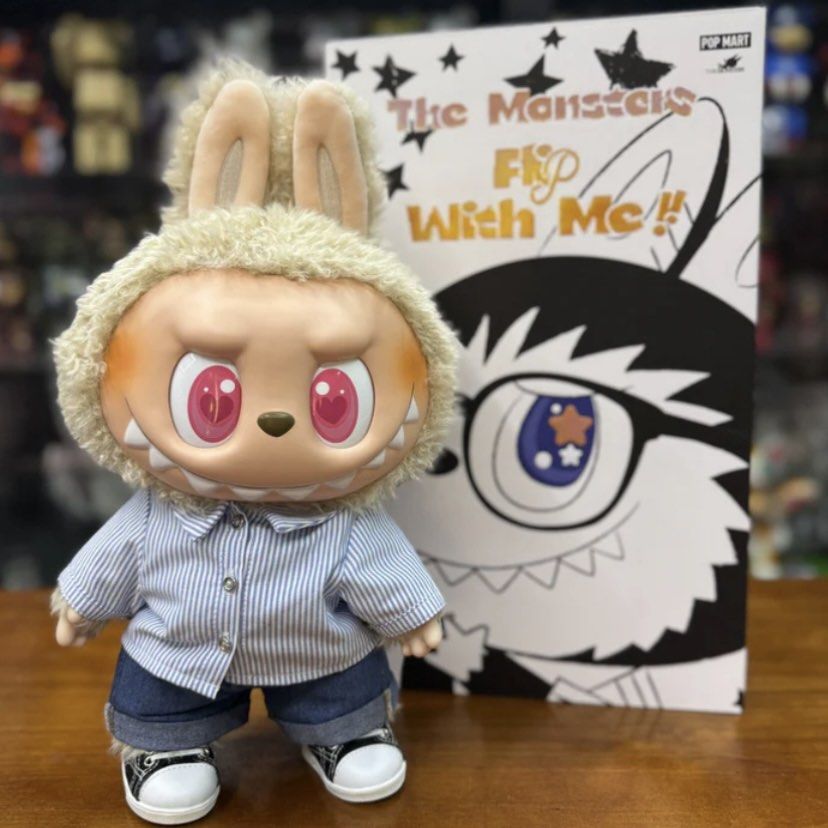 Labubu Flip with me plush doll, Hobbies & Toys, Toys & Games on Carousell