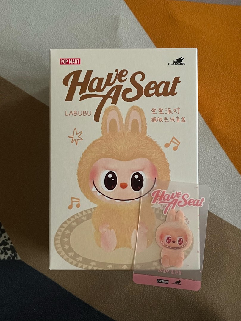 Labubu V2 Have a Seat | Dada, Hobbies & Toys, Toys & Games on Carousell
