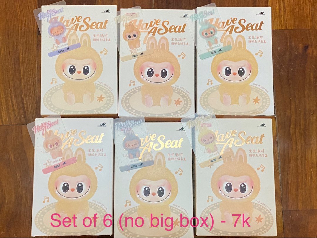 Labubu V2 Have A Seat Set of 6 Sealed Foil, Hobbies & Toys, Toys ...