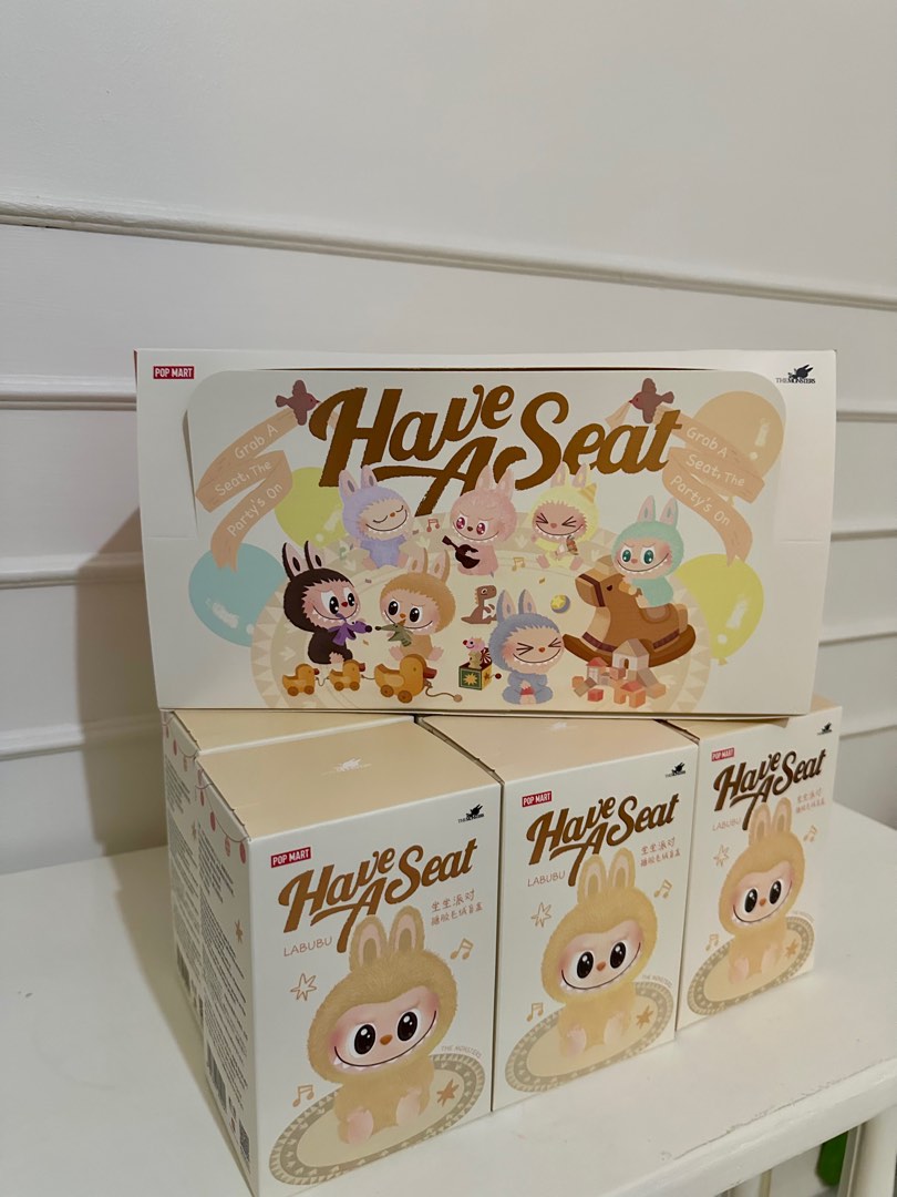 Labubu Version 2 Have A Seat, Hobbies & Toys, Toys & Games on Carousell