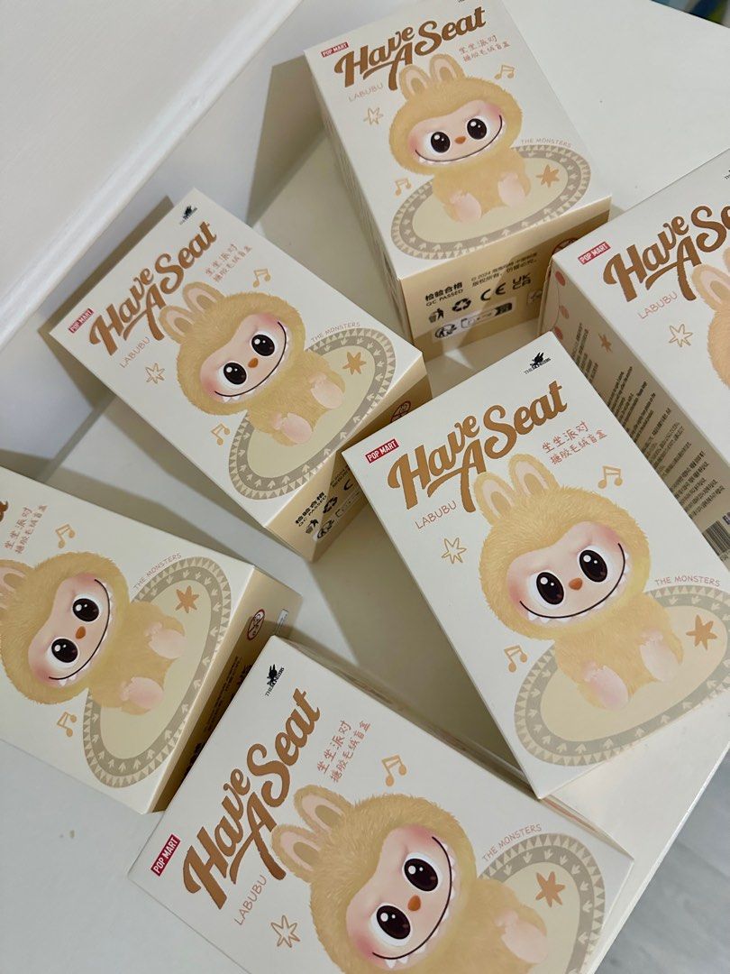 Labubu Version 2 Have A Seat, Hobbies & Toys, Toys & Games on Carousell