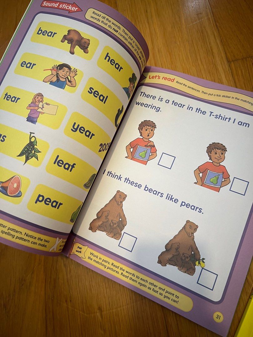 全新Letterland fix-it phonics level 3 student book Book 1 and book 2, 興趣及 ...