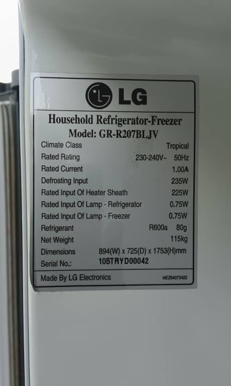 LG SIDE BY SIDE INVERTER FRIDGE, TV & Home Appliances, Kitchen ...