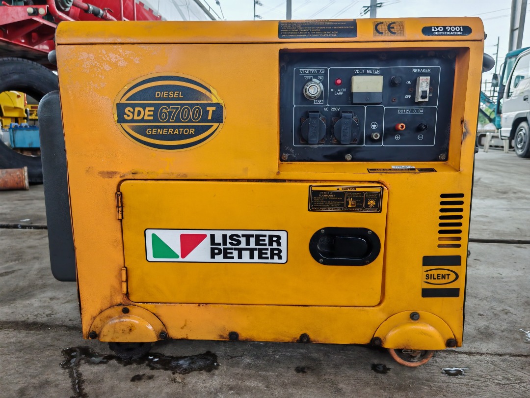 LISTER PETTER GENERATOR 5.5KVA, Commercial & Industrial, Construction ...