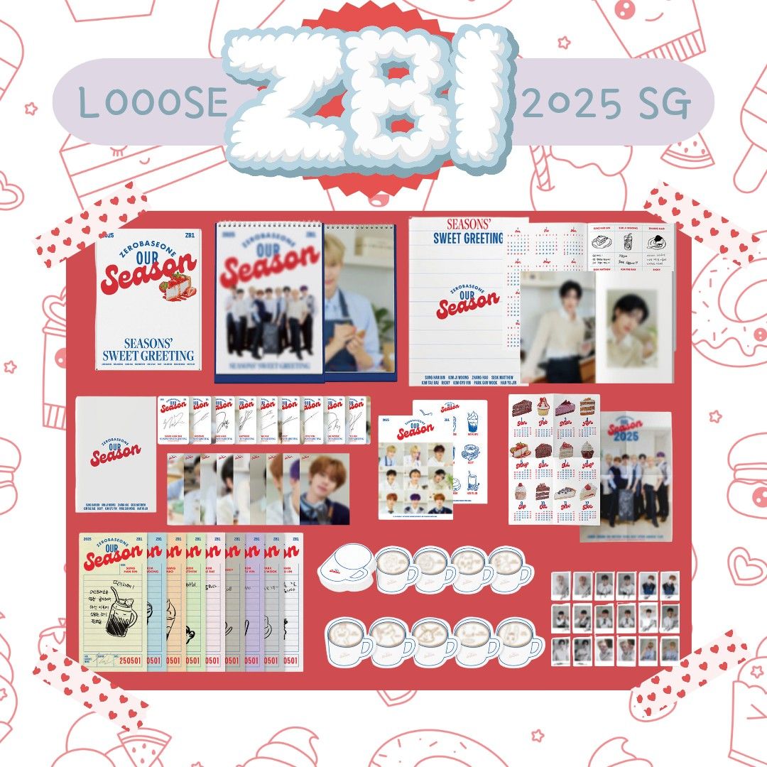(LOOSE) ZEROBASEONE 2025 SEASON GREETING - OUR Season (PRE-ORDER: SECURED), Hobbies & Toys ...