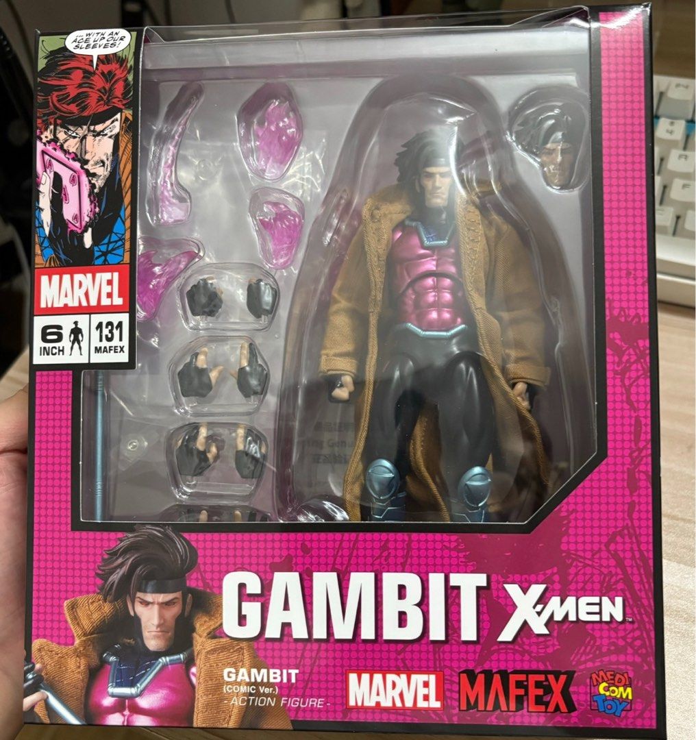 Mafex No.131 漫威 Marvel Gambit 牌皇 金牌手 X戰警 件齊 近全新 Mezco Shf Bandai Dc ...