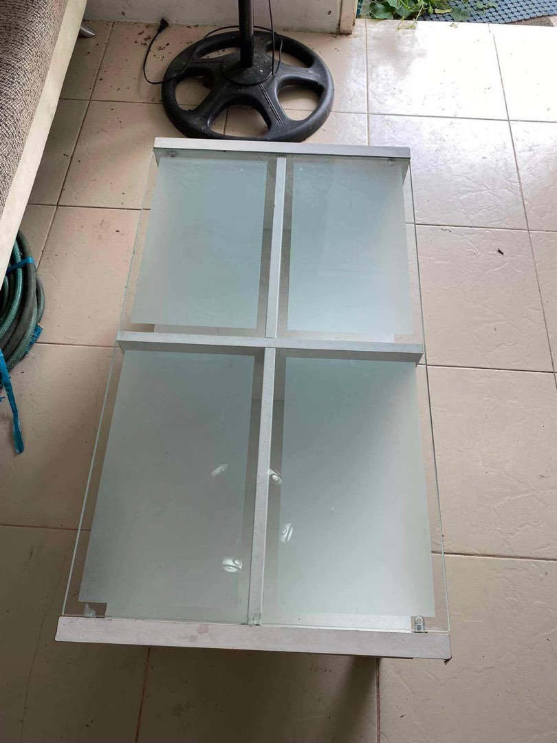 MINI CENTER TABLE glass, Furniture & Home Living, Kitchenware ...