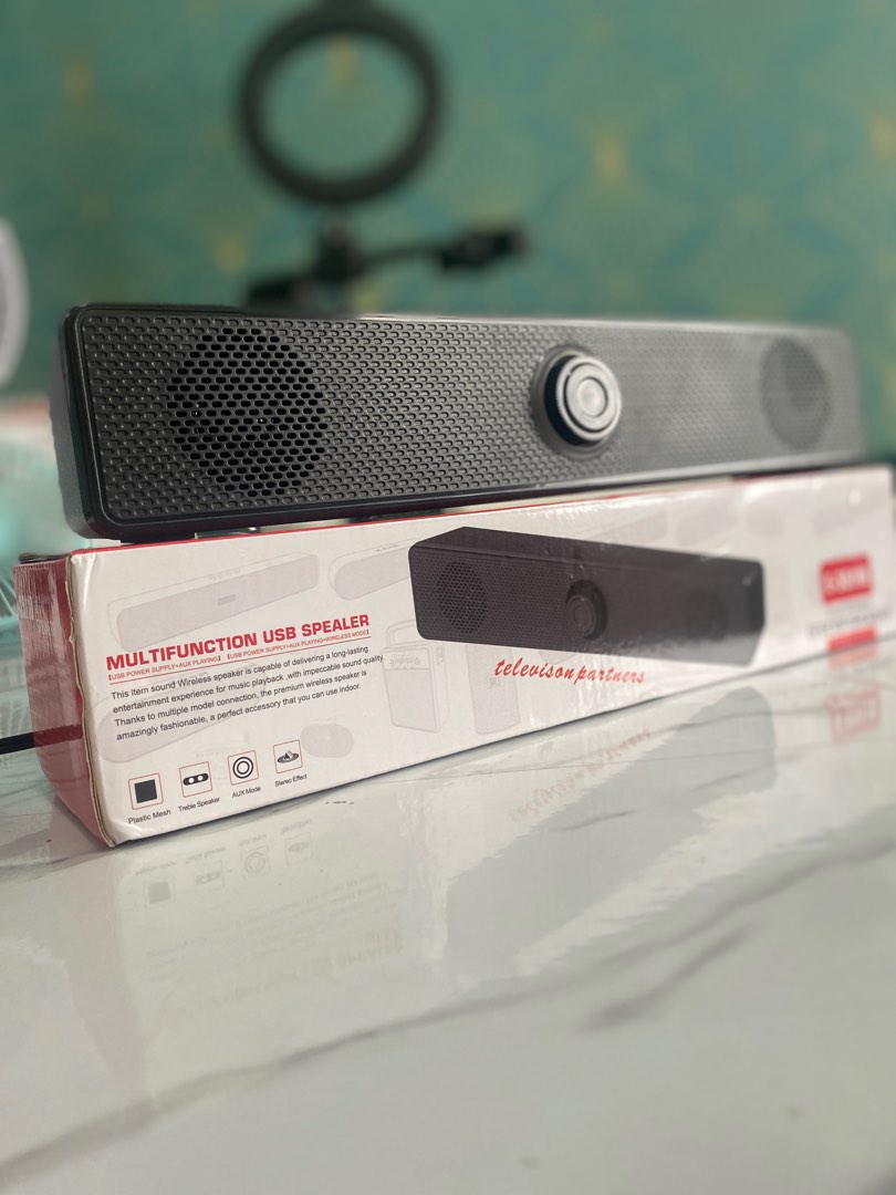 MINI SOUNDBAR USB/AUX Cable desktop/TV speaker, Audio, Soundbars ...
