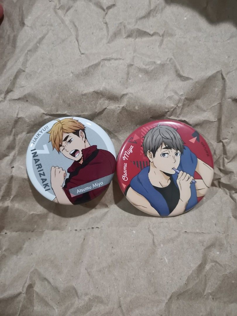 Miya Atsumu Miya Osamu Miya Twins Haikyuu Pin Badges, Hobbies & Toys ...