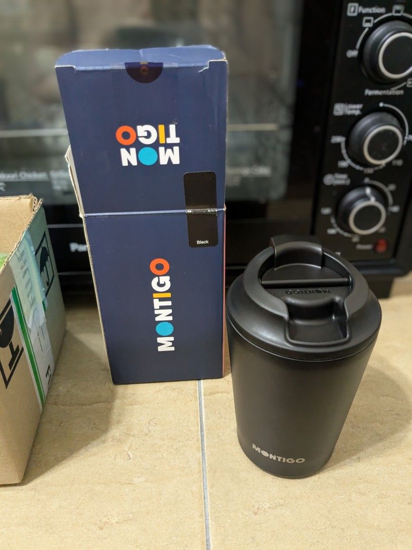 Montigo Coffee Cup Tumbler 340ml 12oz (2023 Edition Black), Everything Else, Others on Carousell
