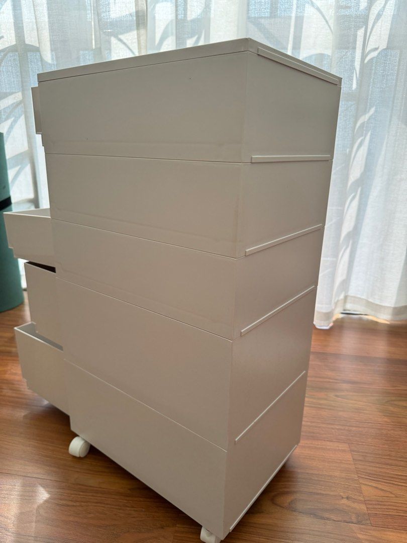 Muji style trolley cabinet, Furniture & Home Living, Furniture, Shelves ...