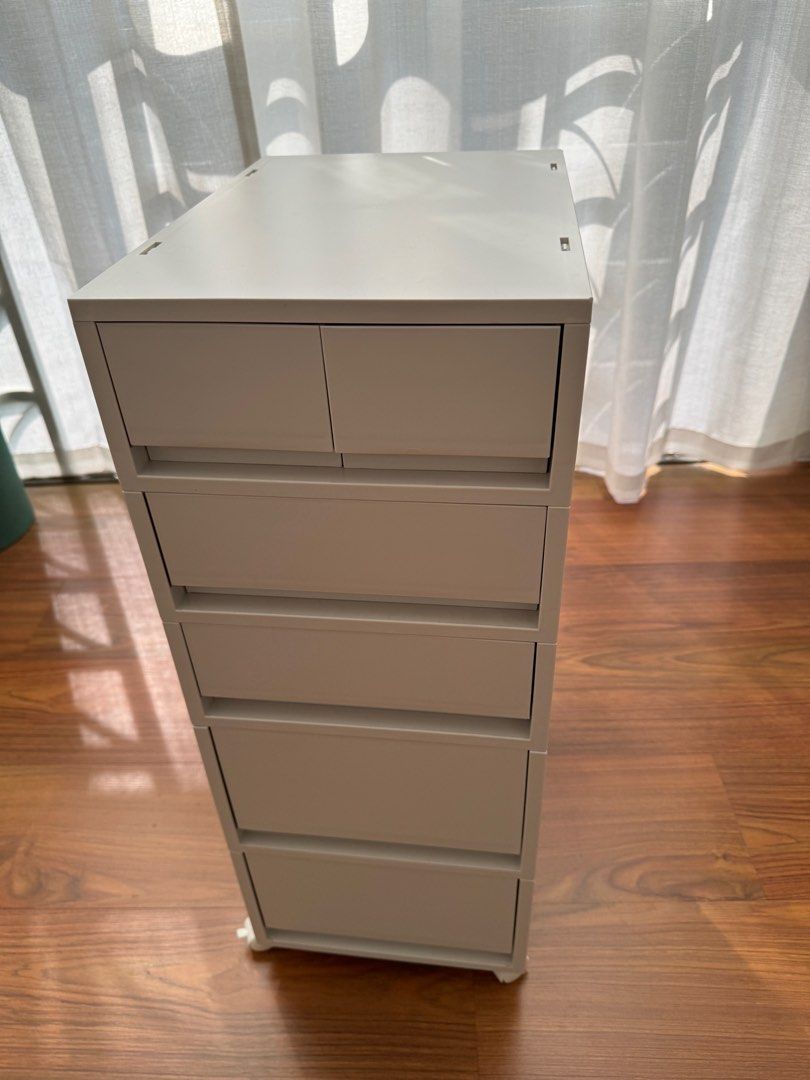 Muji style trolley cabinet, Furniture & Home Living, Furniture, Shelves ...