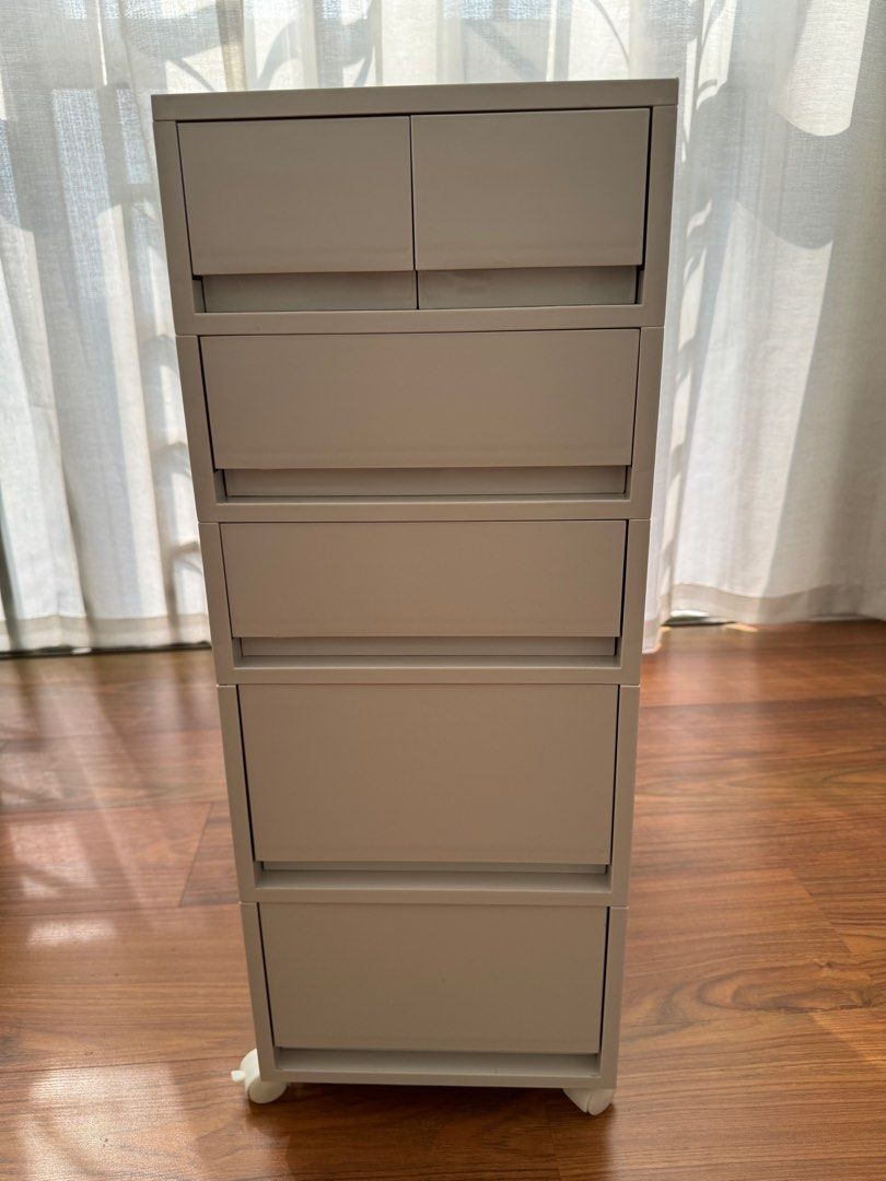 Muji style trolley cabinet, Furniture & Home Living, Furniture, Shelves ...