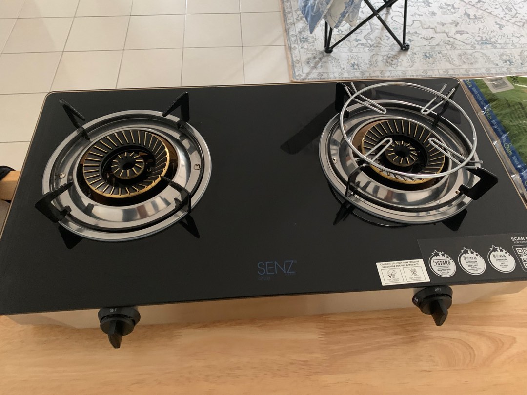 NEW SENZ kitchen stove (dapur gas), Furniture & Home Living ...