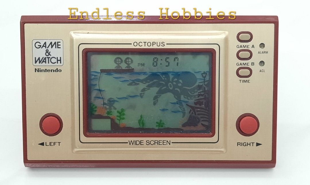 Nintendo Game and Watch Octopus, Hobbies & Toys, Toys & Games on Carousell