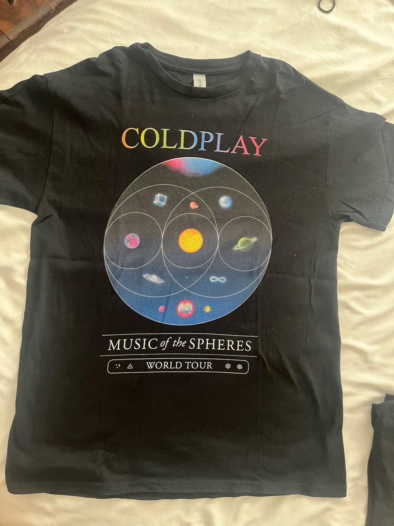 Original Colplay Music of the Spheres World Tour Merch Tee, Men's ...
