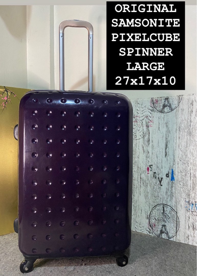 ORIGINAL SAMSONITE PIXEL CUBE LARGE SIZE LUGGAGE, Hobbies & Toys ...