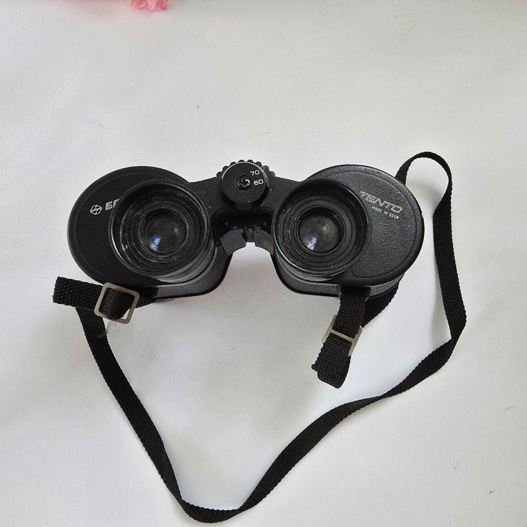 ORIGINAL Vintage Soviet Russian BIG Binoculars BPC 7x35 TENTO with case ...