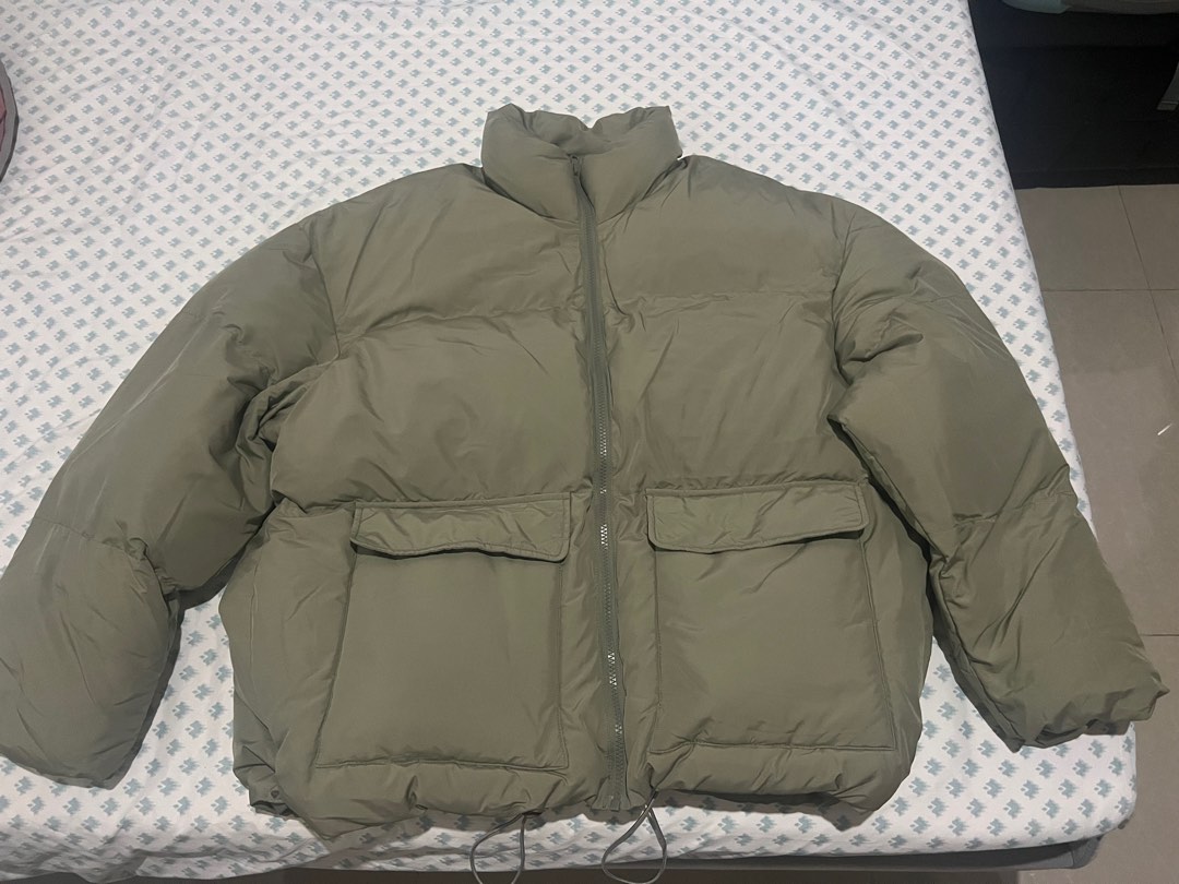 Oversized Puffer Jacket (Matcha Green), Women's Fashion, Coats, Jackets ...