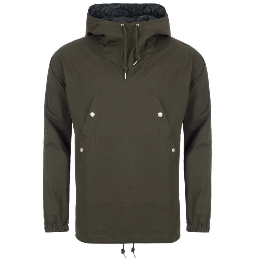green overhead jacket