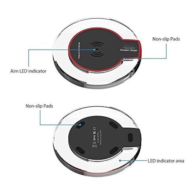 Qi Standard Wireless Charger with Charging Indicator, Support QI ...